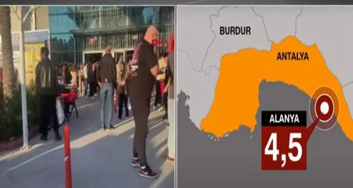 Deprem meydana geldi.